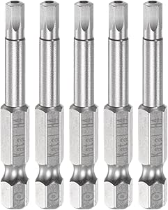 HARFINGTON 5pcs H4 Hex Screwdriver Bit 1/4" Hex Shank 2" Length ...