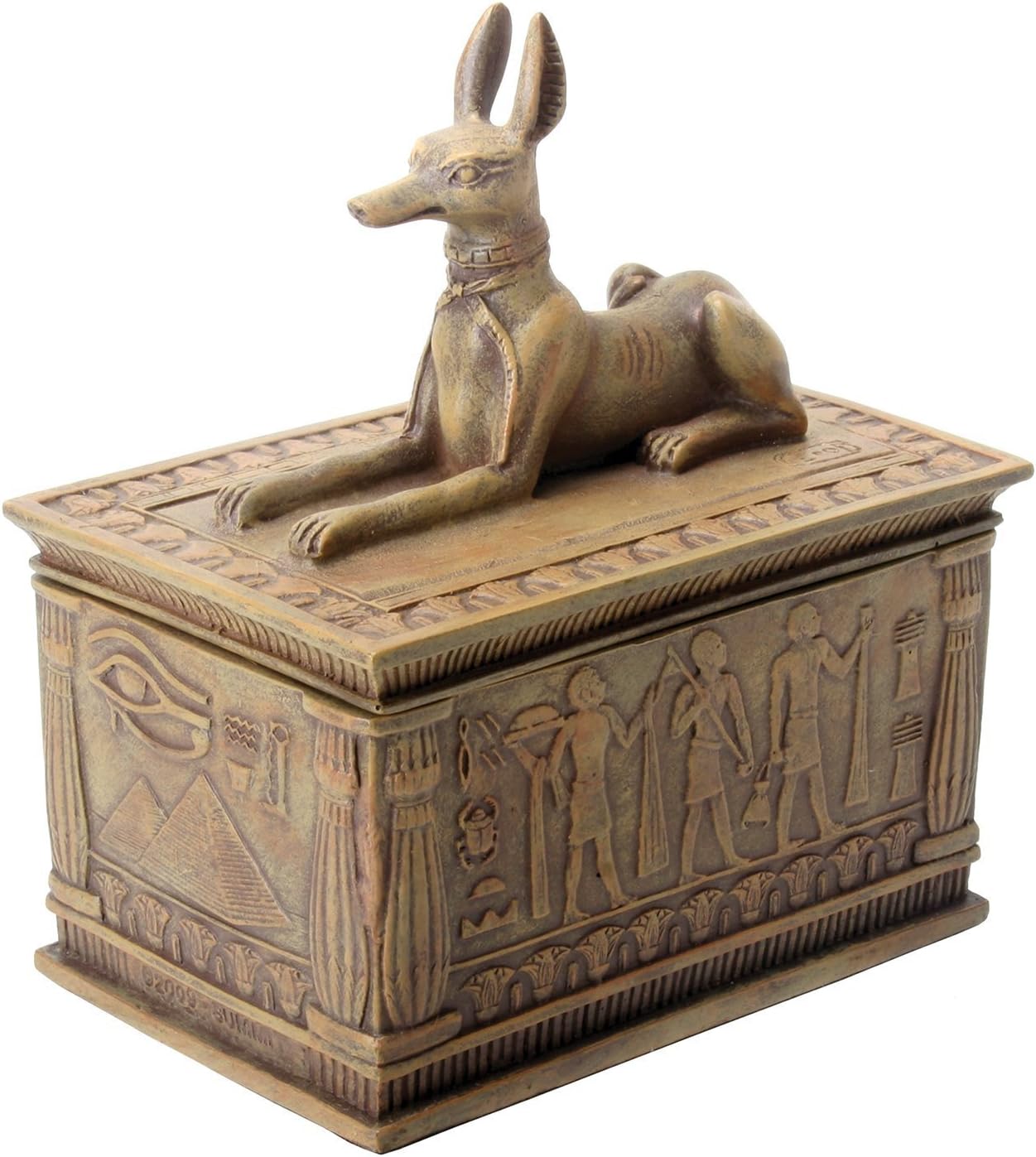 Amazon.com: Summit Sandstone Colored Anubis Box with Egyptian Detail ...