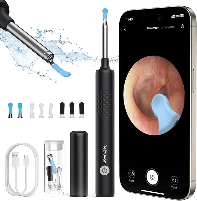 Amazon.com: Rejauvan Ear Wax Removal, Ear Cleaner with Camera, Wireless ...