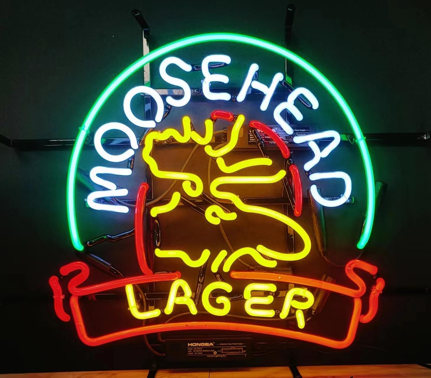 Amazon.com : Neon Signs for Wall Decor inin Moosehead Lager Maine Moose ...