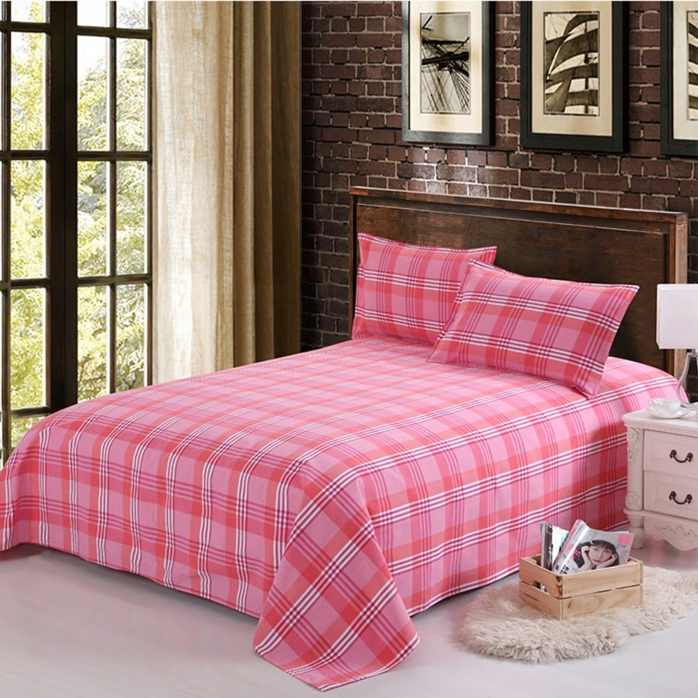 Amazon.com: coarse sheets/Single single double padded Plaid cotton ...