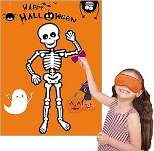 Happy Storm Halloween Party Games for Kids, Pin The Bow Tie on The Mr ...
