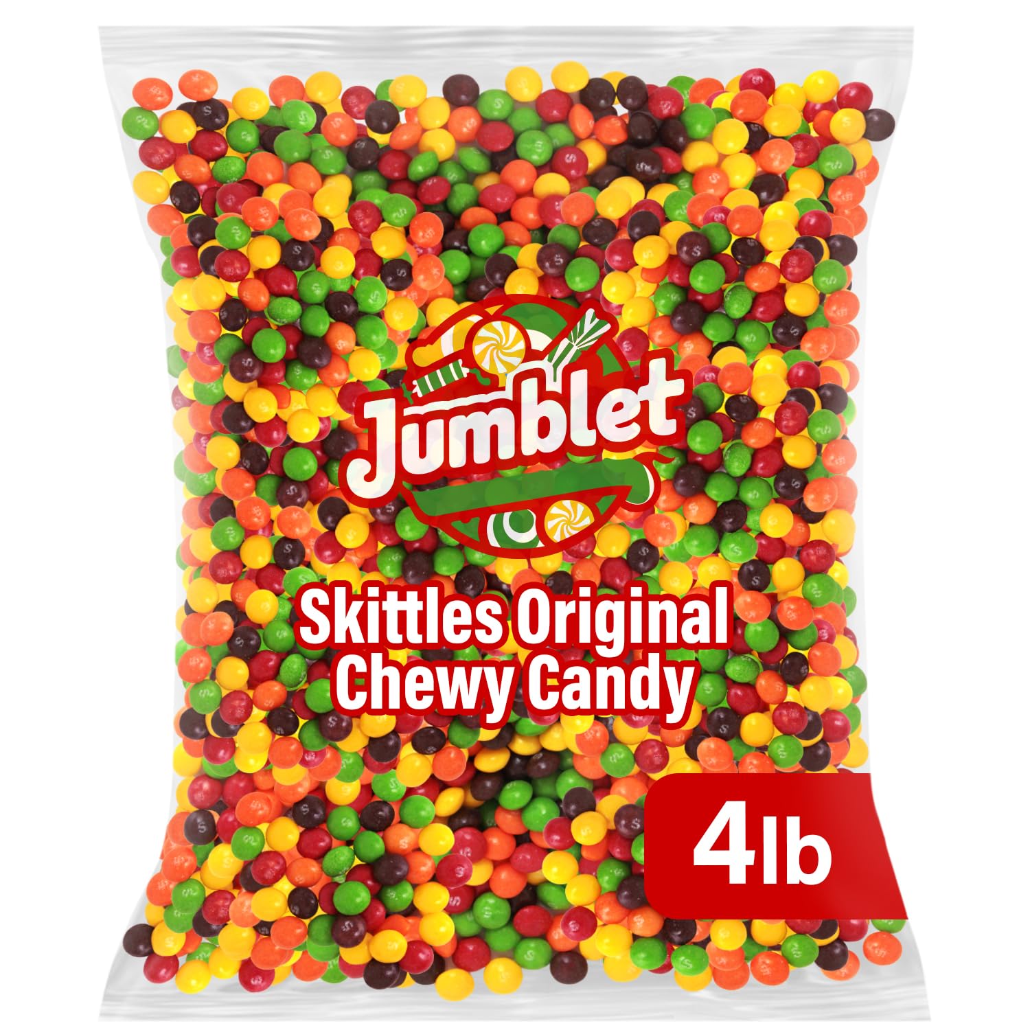 Original Chewy Candy, 4lb Pack of SkittlesBulk Candy, Ideal Bags of ...