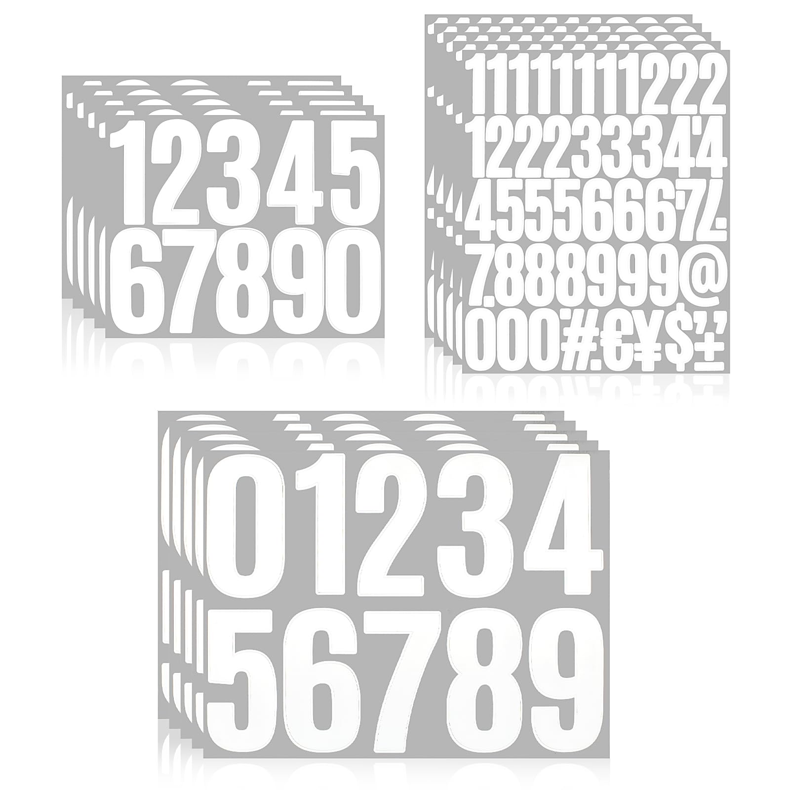 Amazon.com: Vinyl Mailbox Number Stickers Waterproof - Llewyn 370 Pcs ...