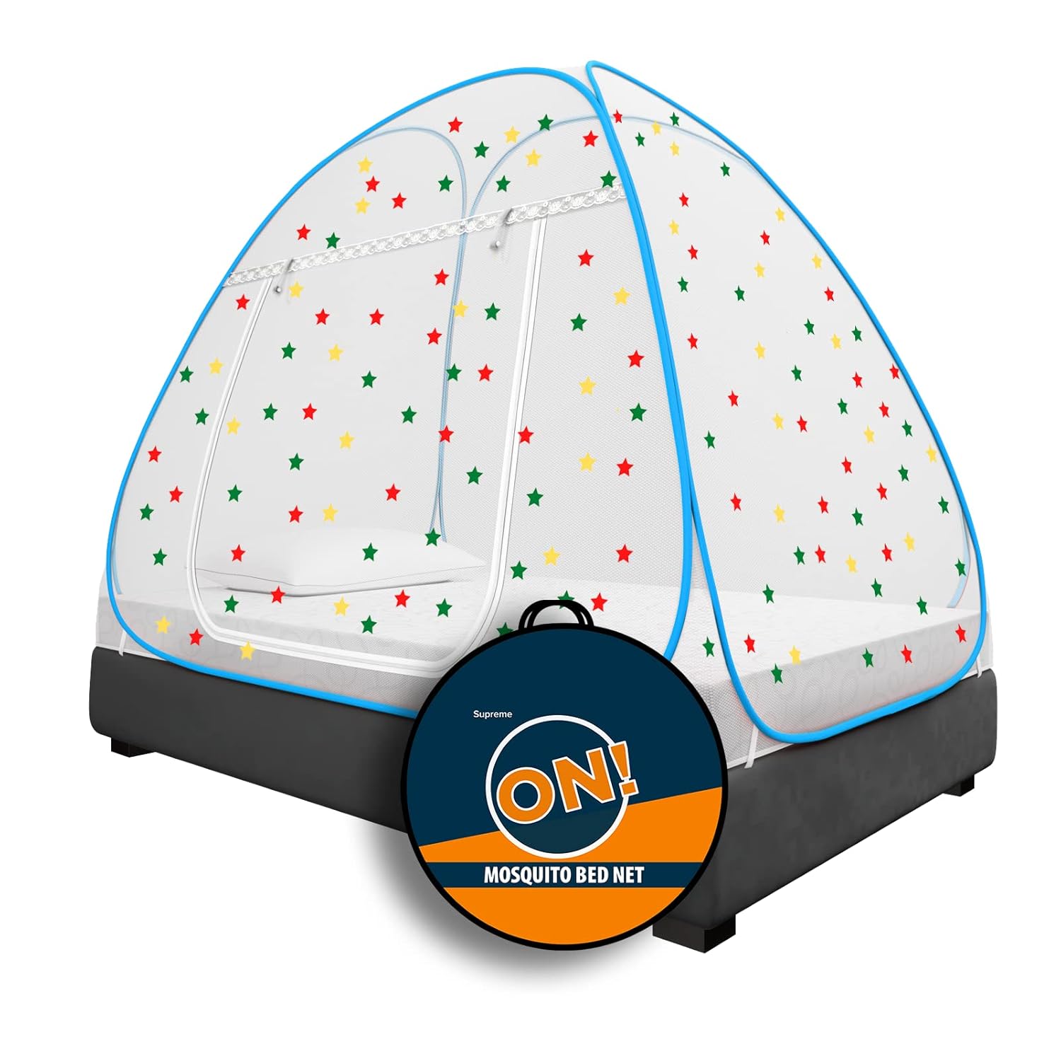 KOLAR Supreme On Single Bed Mosquito Net, Single Bed [4 Feet X 6 Feet ...