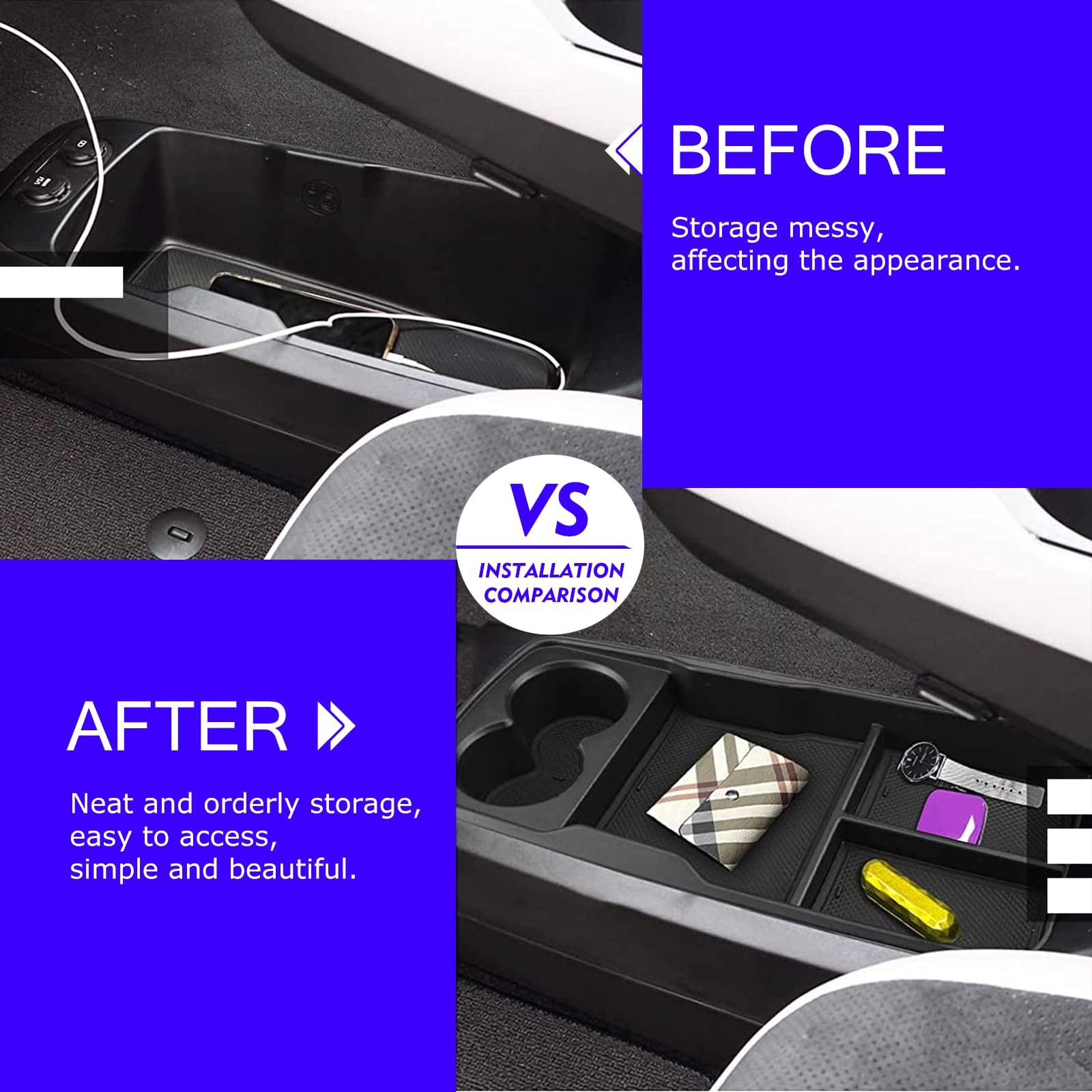 Snapklik.com : 2023 2024 KIA EV6 Lower Center Console Organizer Tray ...
