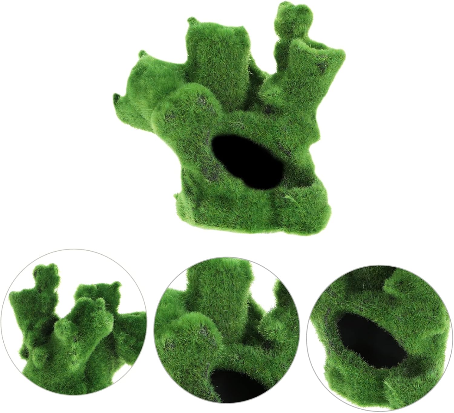 POPETPOP Fish Tank Landscaping Tree Head Terrarium Moss Artifical Moss ...