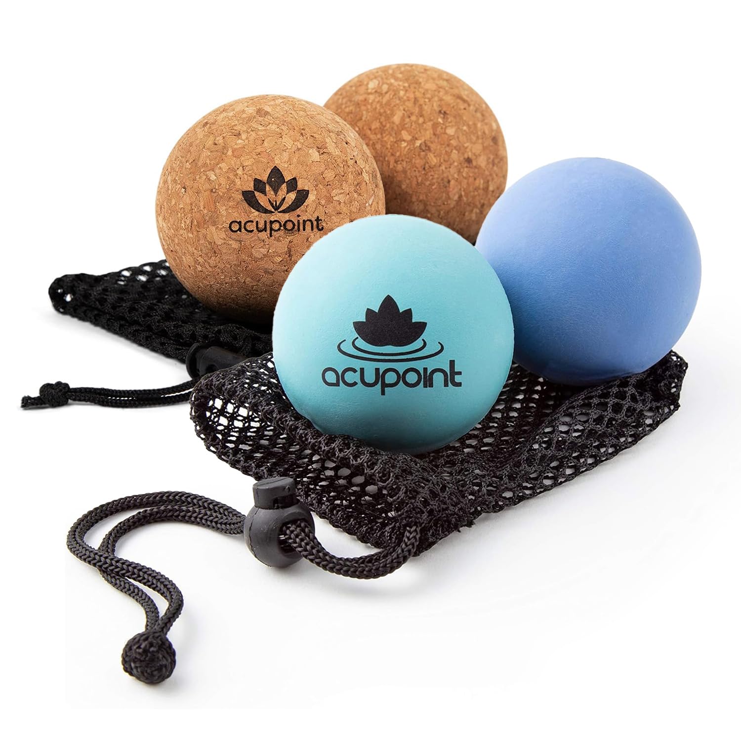 Amazon.com: Acupoint Physical Massage Therapy Ball Set (Blue) Physical ...
