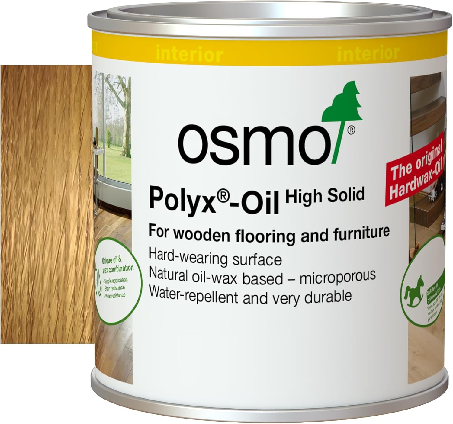 Osmo Polyx®-Oil - Hard Wax Oil 3032, Clear Satin, 0.375L - Durable Wood ...