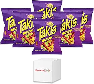 TAKIS Fuego Spicy Chili Pepper and Lime Rolled Tortilla Chips (92.3g ...