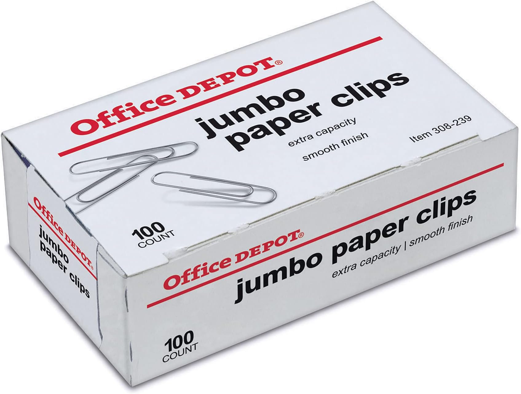 Amazon.com : Office Depot(R) Paper Clips, Jumbo, Box Of 100 Clips ...