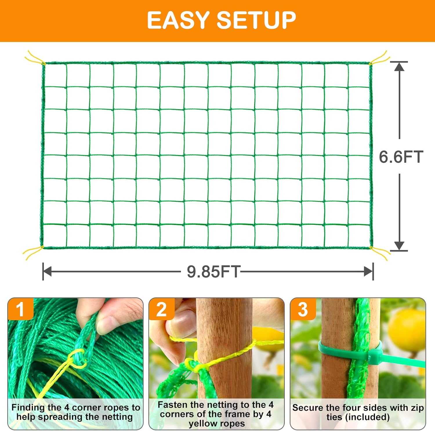 Red Trellis Red de jardín para plantas, red de enrejado de jardín de 4 ...