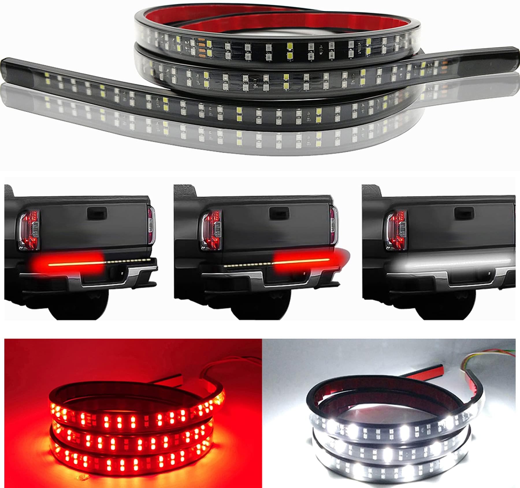 LivTee 60 Inch LED Truck Tailgate Light Bar Strip Super Bright Tail ...