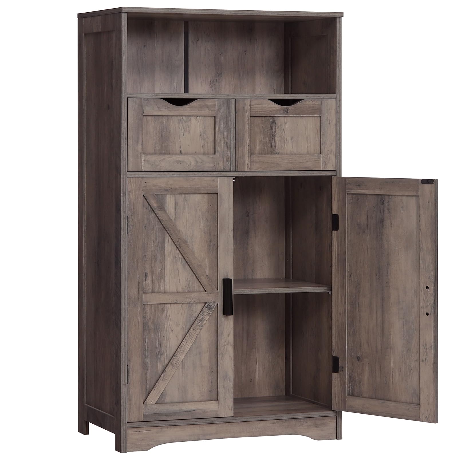 Amazon.com: WEENFON Storage Cabinet with Adjustable Shelf & 2 Barn ...