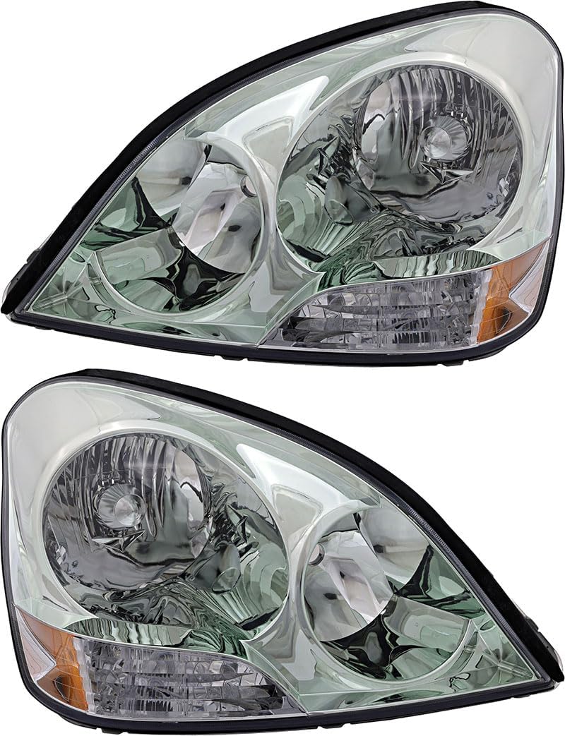 Amazon.com: For Lexus LS430 Headlights Lamps Set 2001 2002 2003 HID ...