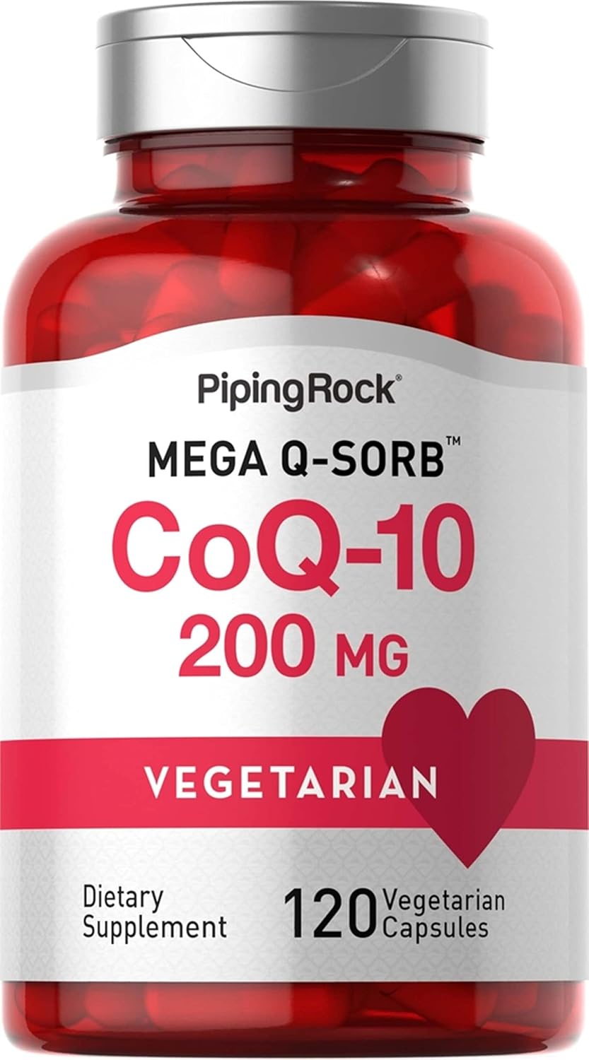Amazon.com: Piping Rock CoQ10 200mg | 120 Capsules | Coq10 Coenzyme ...