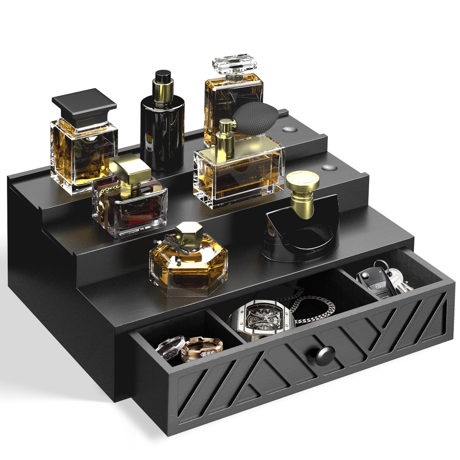 Amazon.com: Cologne Organizer for Men, 3 Tier Perfume Organizer with ...