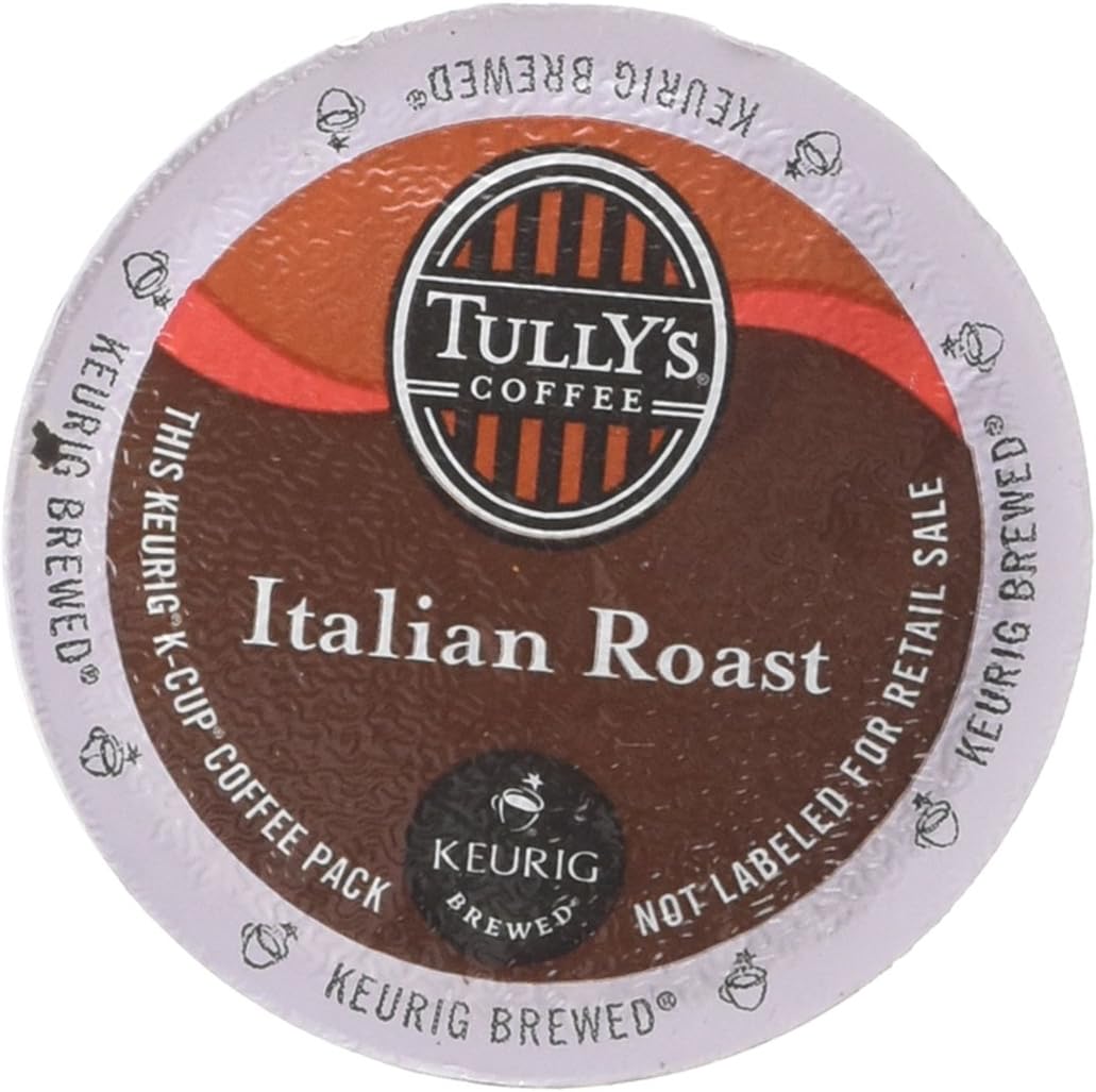 Amazon.com: Tully's Coffee, Italian Roast, Single-Serve Keurig K-Cup ...