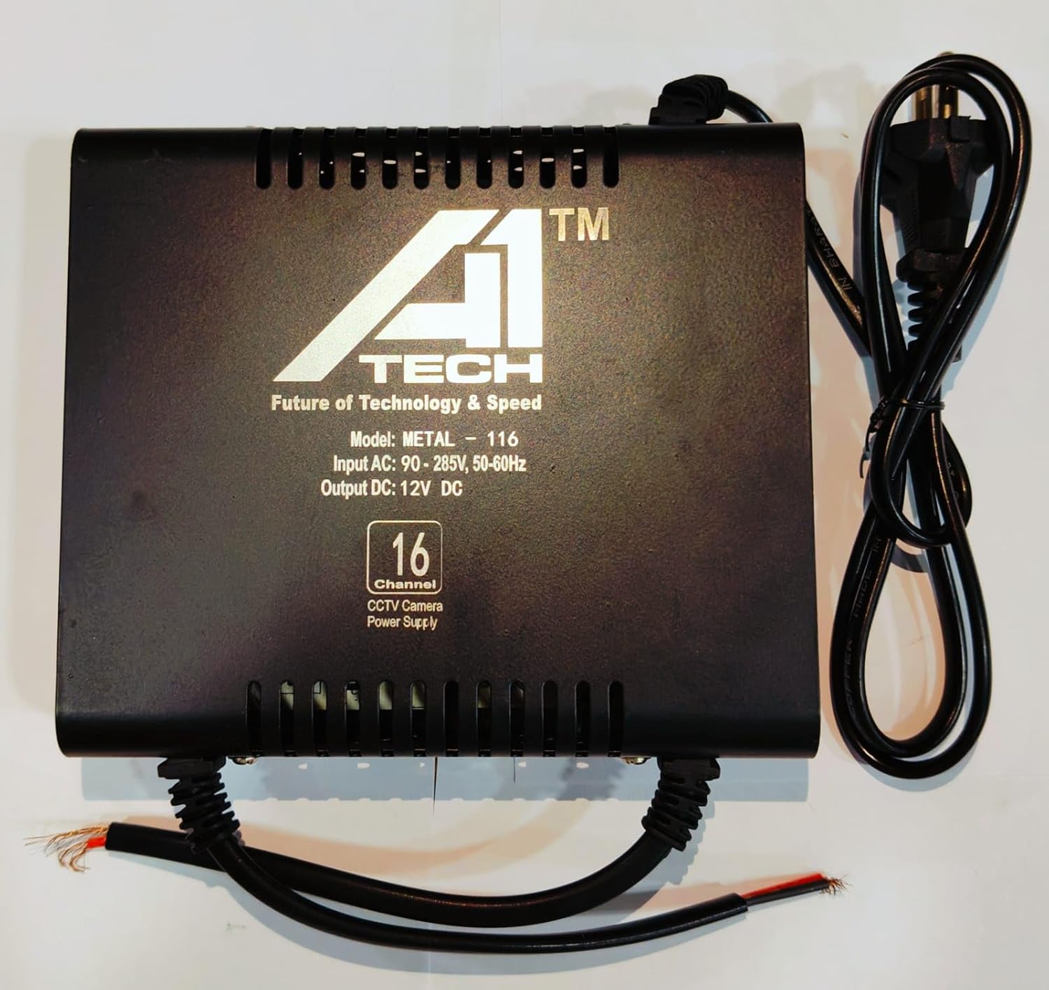 Buy A1TECH CCTV Power Supply, 16 Channel, 12V, Metal Body for Indoor ...