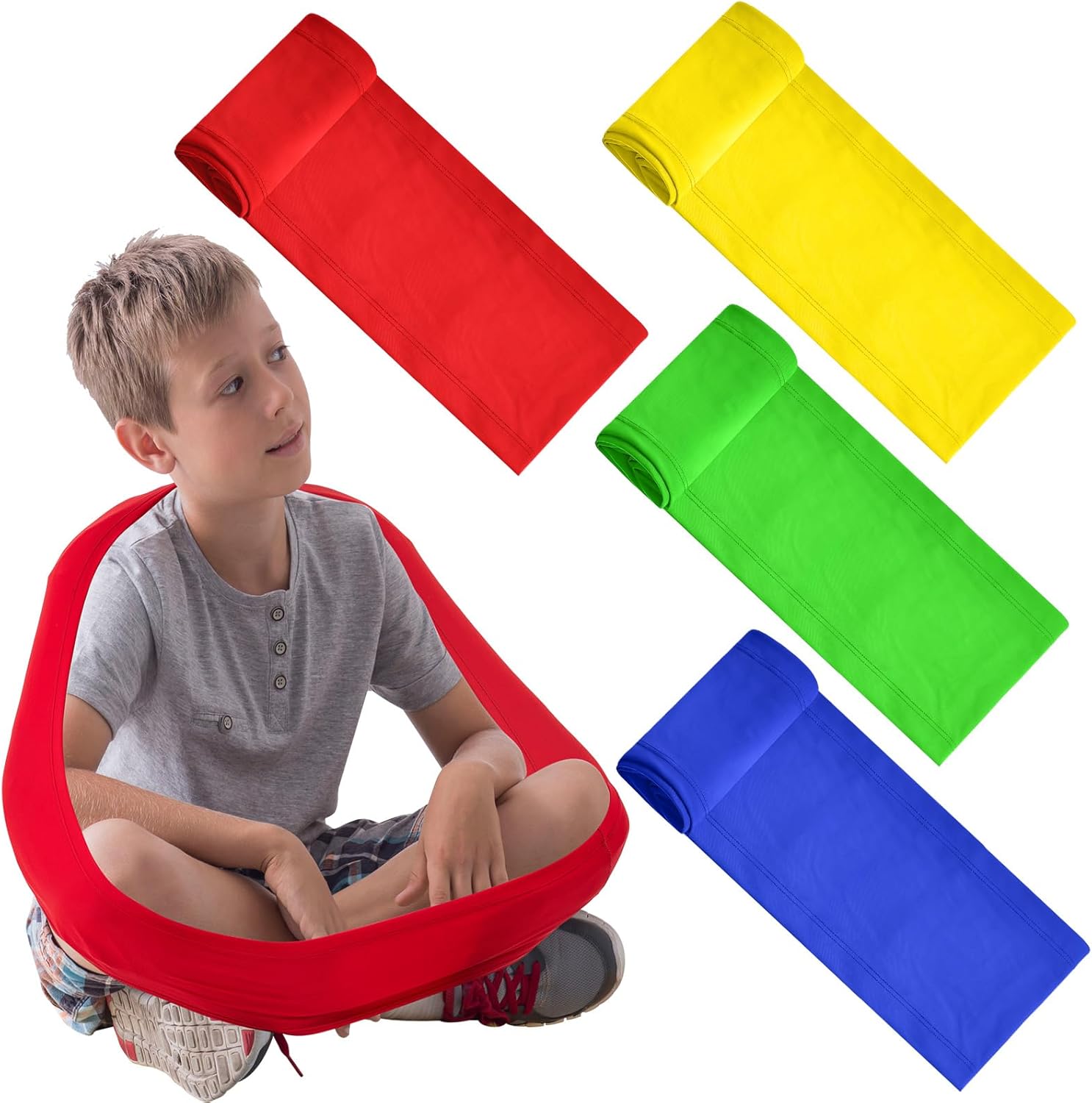 Stretch Band Sensory Focus Tool 30” Kids Resistance Band Stretches to ...