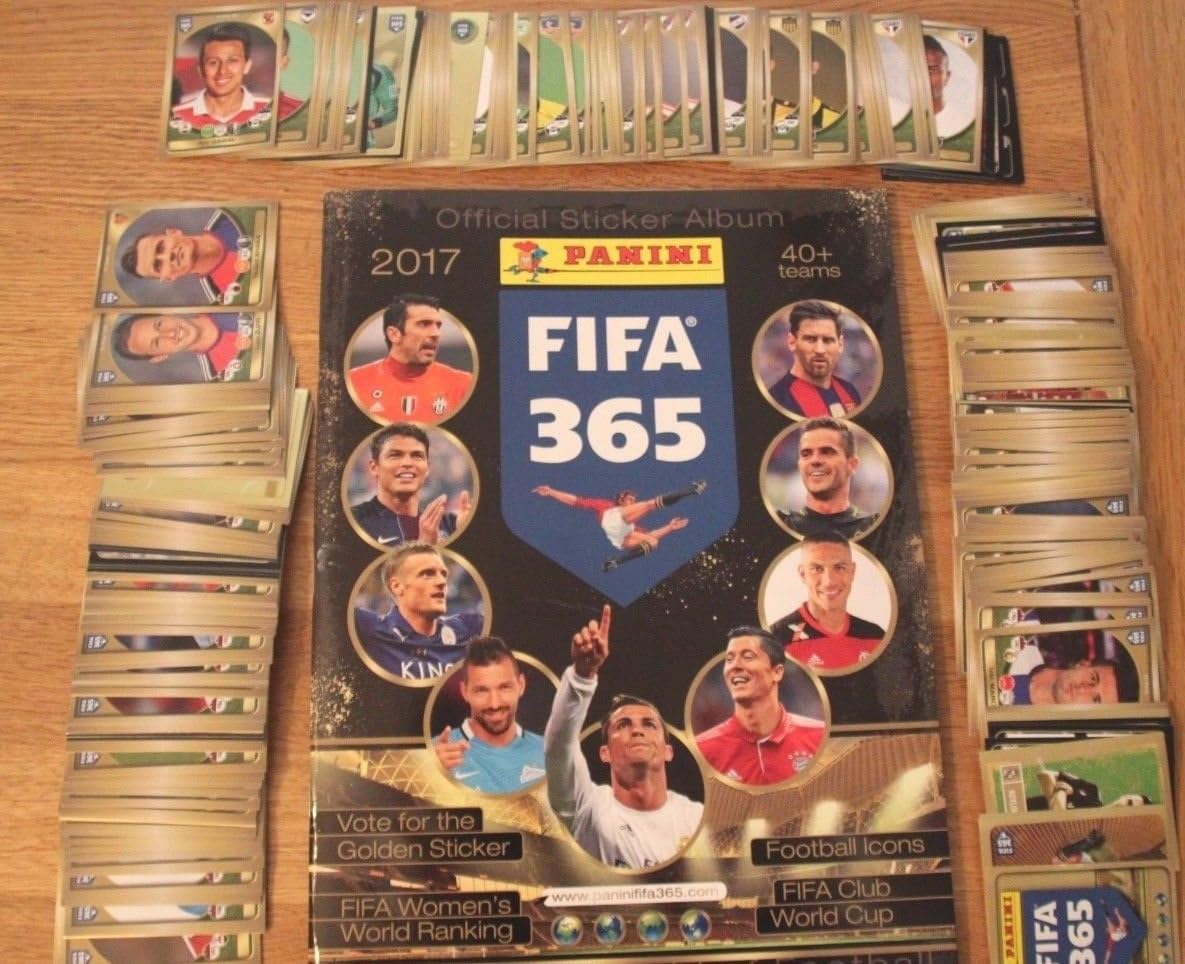 Amazon.com: PANINI 367 2017 Complete 672 Stickers Collection New Plus ...