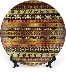 Amazon.com | XISUNYA 10 Inch Decorative Plate, Primitive Ceramic Plate ...