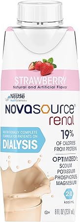 Amazon.com: NOVASOURCE (2.0 kcal/mL) RENAL Strawberry Formula for ...