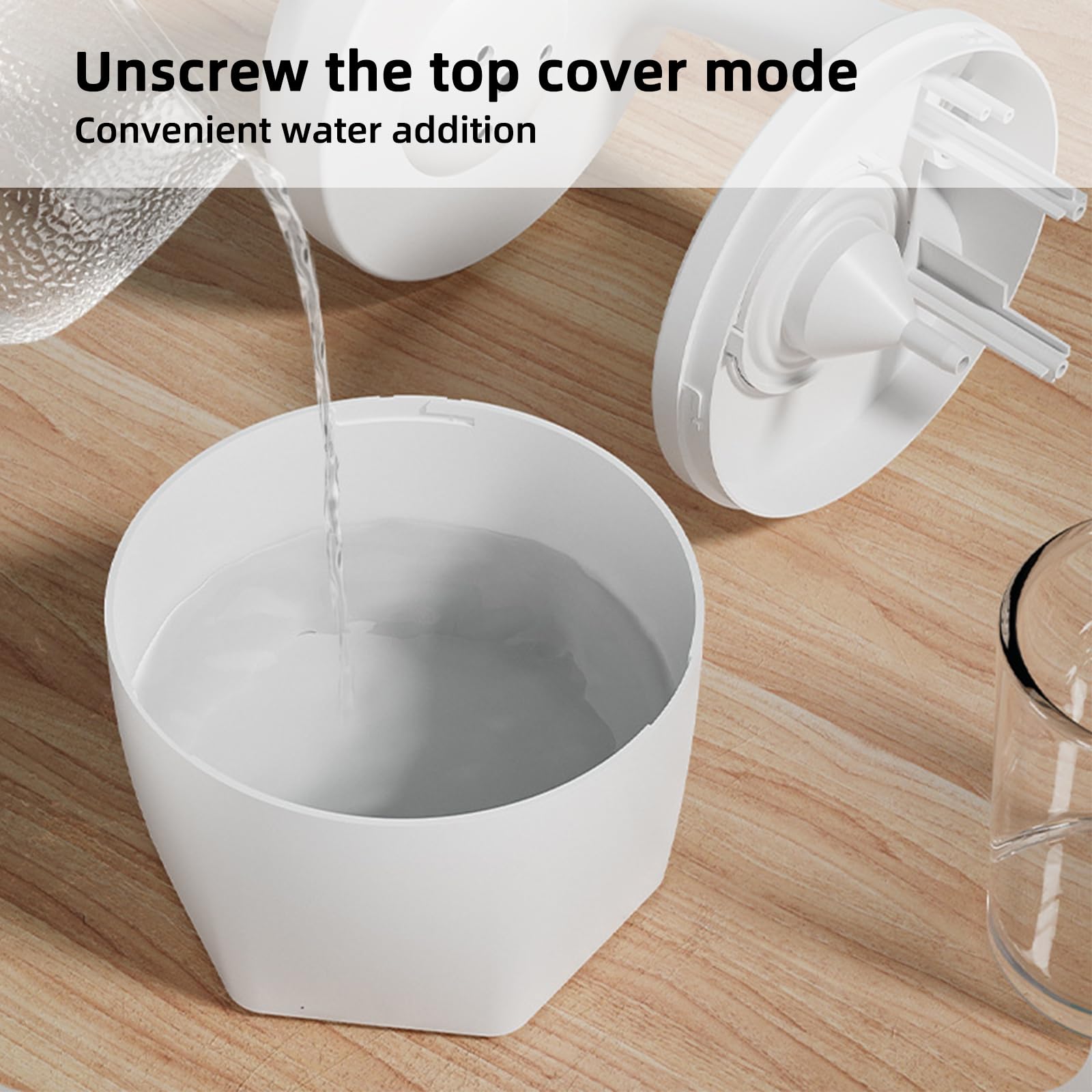 Snapklik.com : Reaeng Anti Gravity Water Drop Humidifier, 800ml Anti ...