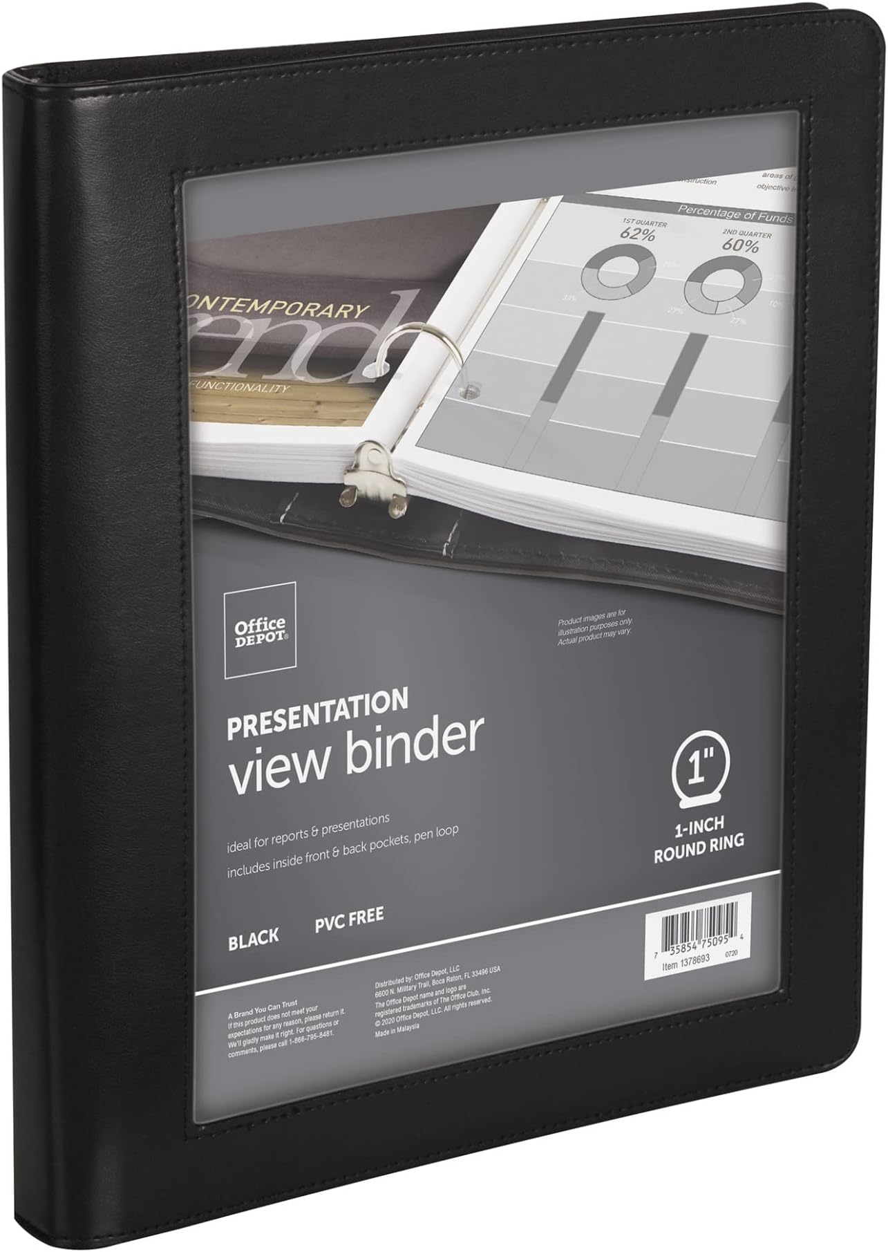 Amazon.com : Samsill Professional Presentation 3 Ring Binder, View ...