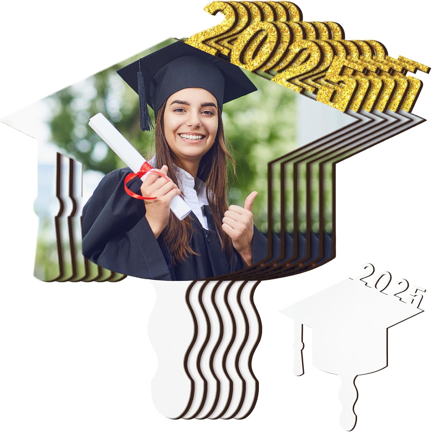 Amazon.com - Anglechic 6 Pcs Sublimation Fan Blanks 11. 8 x 7. 9 Inch ...