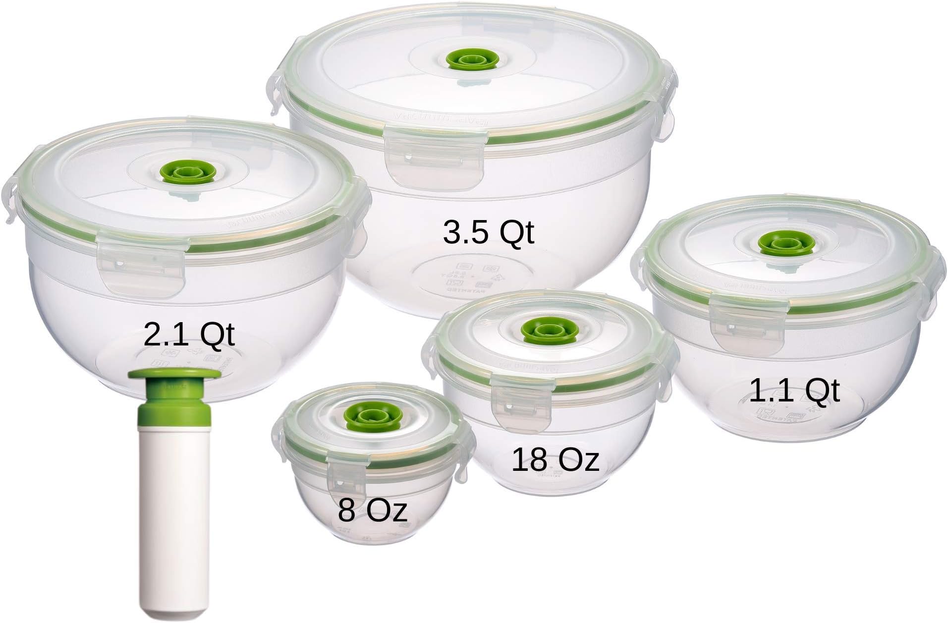 Amazon.com: GENIEX Vacuum Food Containers Set, Glass Vacuum Seal ...