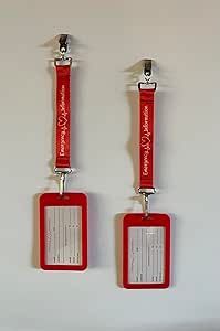 Amazon.com : Generic Emergency Contact Keeper with Lanyard, Red ...
