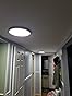Taloya Low Profile LED Ceiling Light Fixture,180W Equiv. Black Flush ...