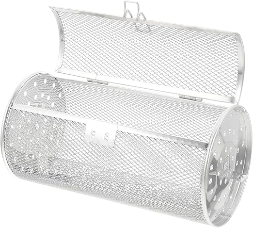 Amazon.com: Rotatable Grilled Cage Air Fryer Oven Basket,360 Degree ...