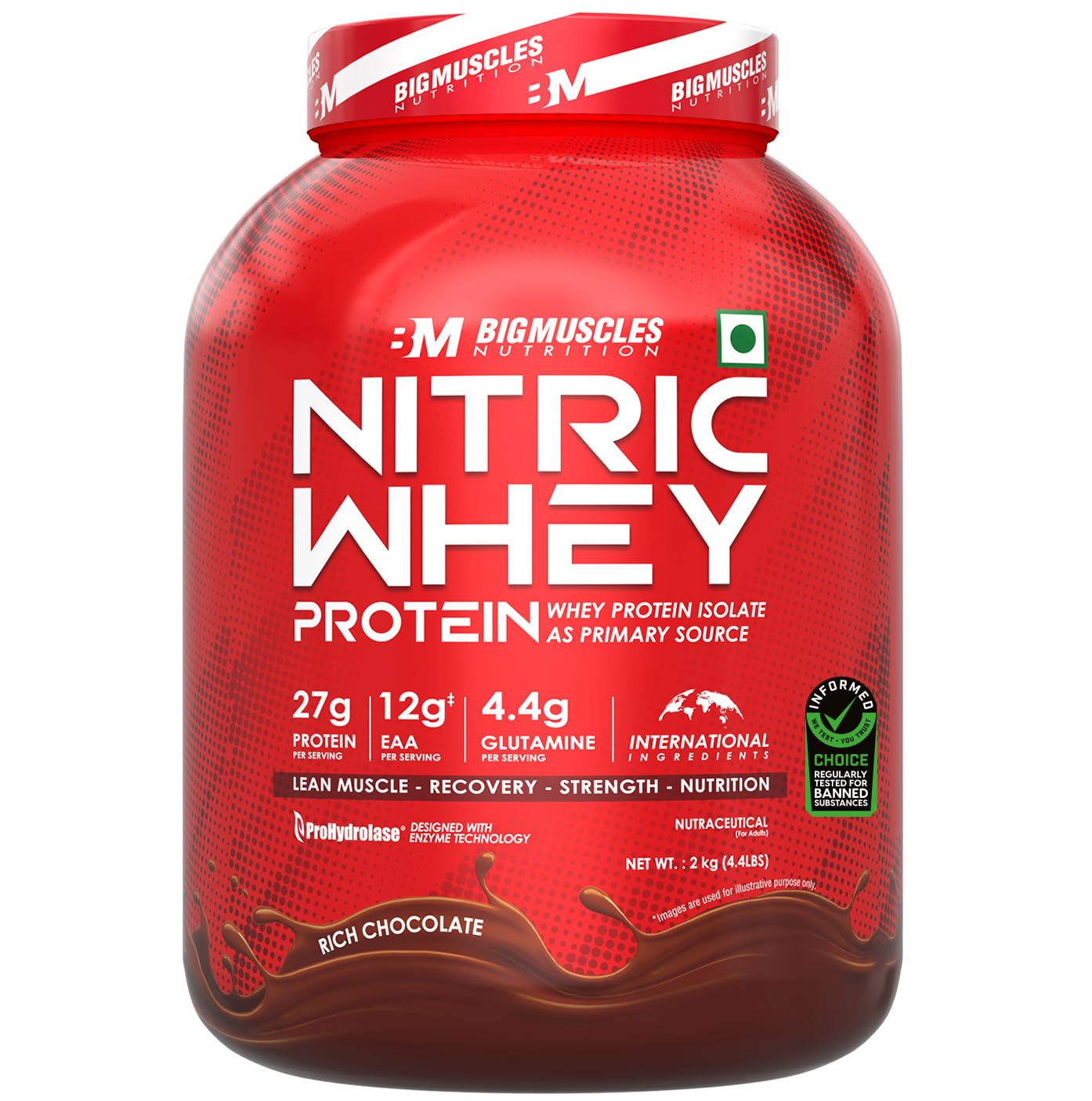 Bigmuscles Nutrition Nitric Whey protein | 27g Isolate Whey Protein ...