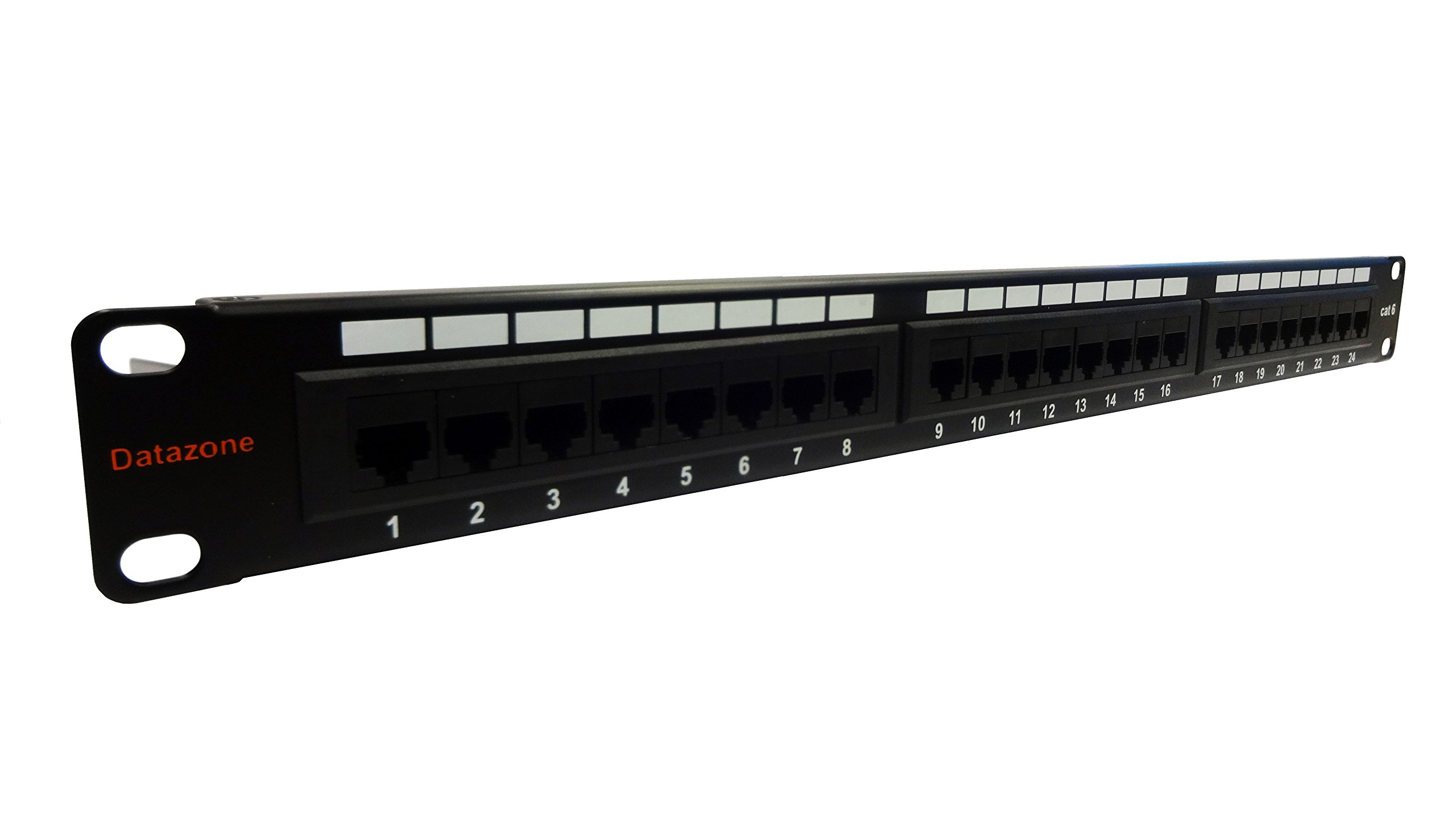 24 Way Patch Panel 1U RJ45 CAT5e 19" Rack Mount Network Ethernet ...