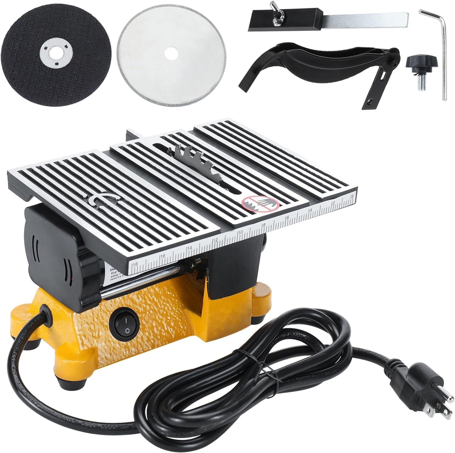 Yaegoo 4" Mini Table Saw, Portable Table Saw, AC 110V Electric Cutting ...