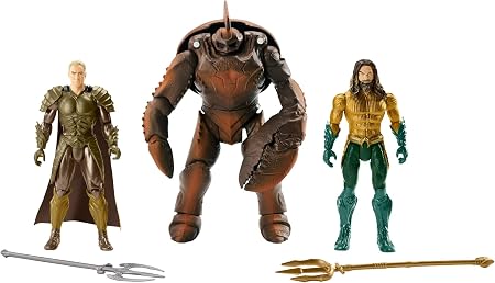 Mattel Aquaman Movie, Aquaman, Orm, Brine King Action Figure 3-Pack, 6 ...