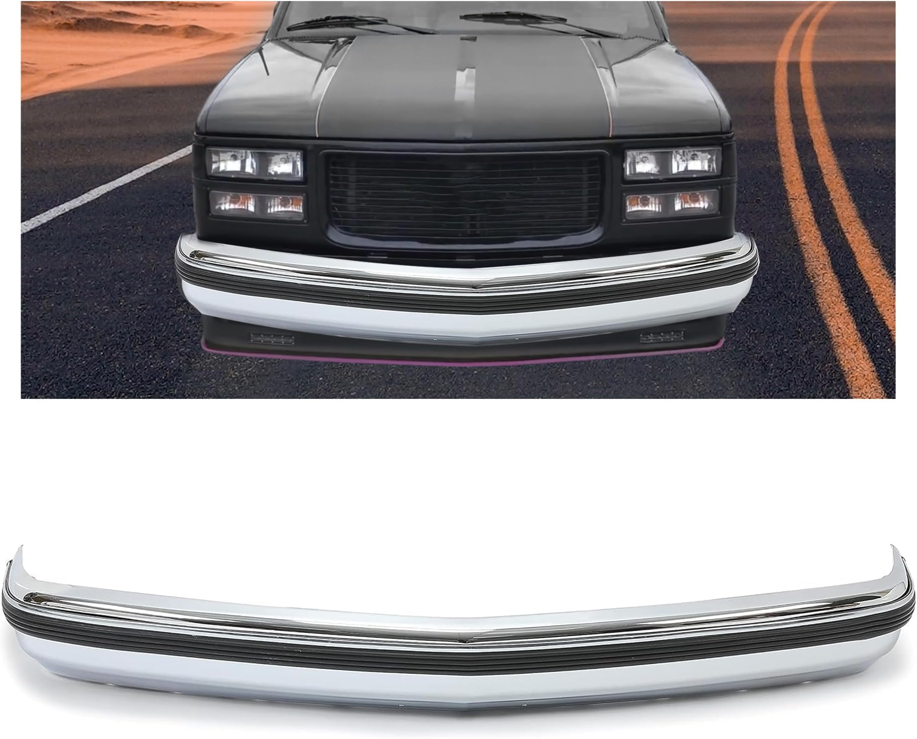 Amazon.com: HECASA Front Bumper Face Bar Trim Compatible With 1988-2000 ...
