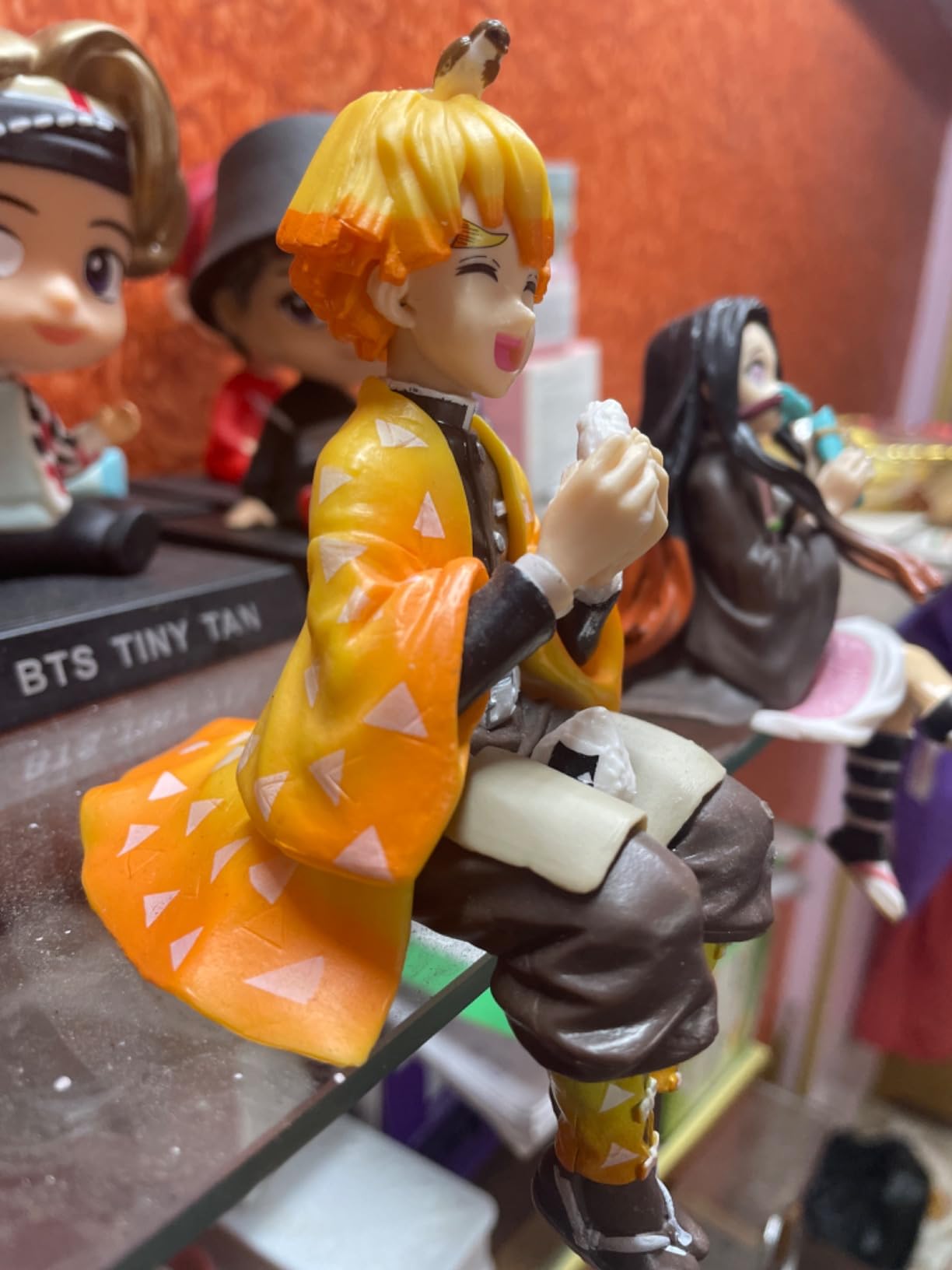 Blue Aura Zenitsu Demon Slayer Action Figures Height-16CM Multicolour ...