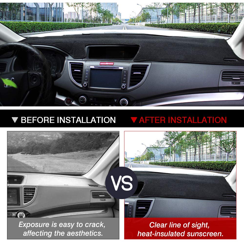 Cartist Flannel Dashboard Cover for Honda CR-V 2012-2016 CRV Dash Cover ...