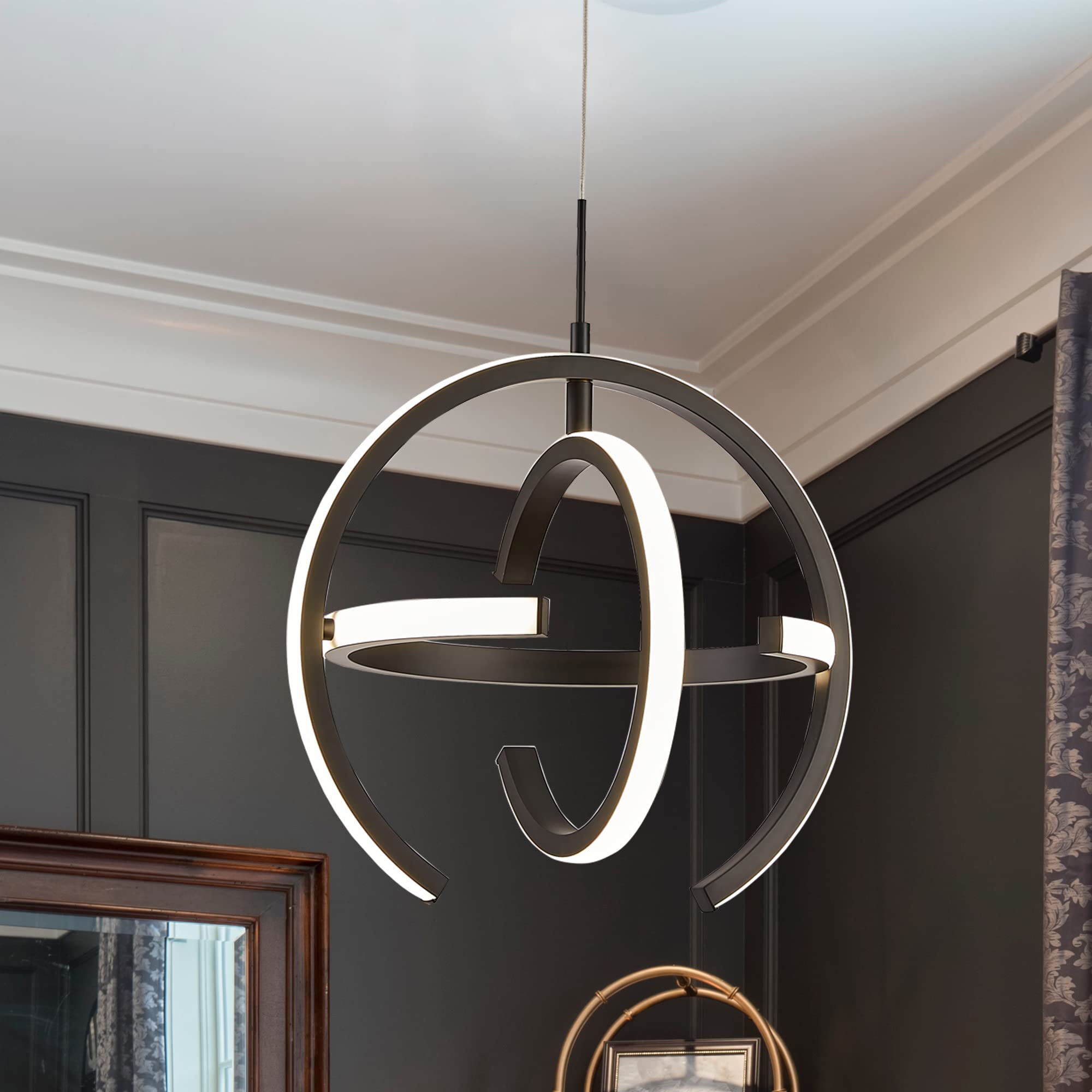Kinglong Matte Black Pendant Light Fixtures Kitchen Island,Farmhouse ...