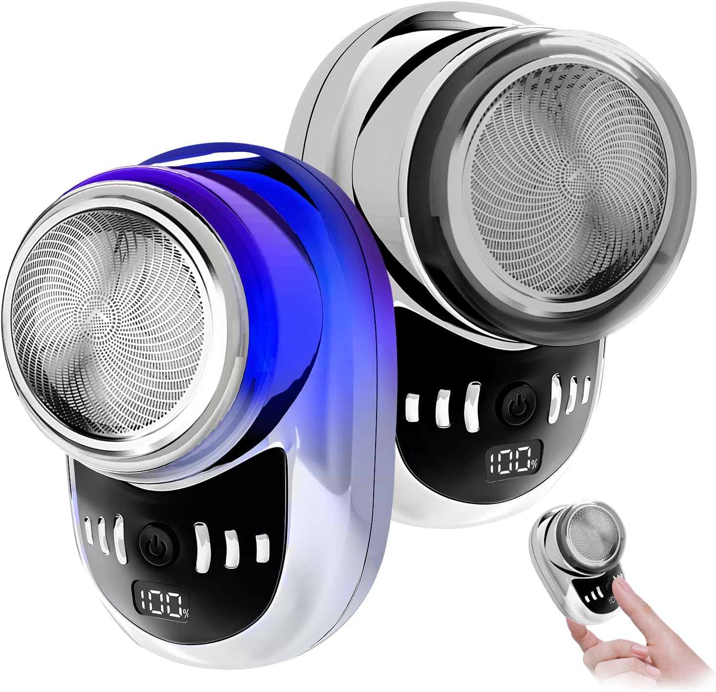 Amazon.com: 2 Pack Mini Electric Shaver with LCD Display, Portable ...