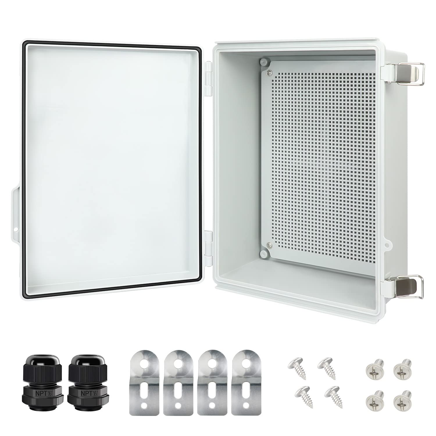 Snapklik.com : LeMotech Electrical Box, IP67 Waterproof Hinged Cover ...