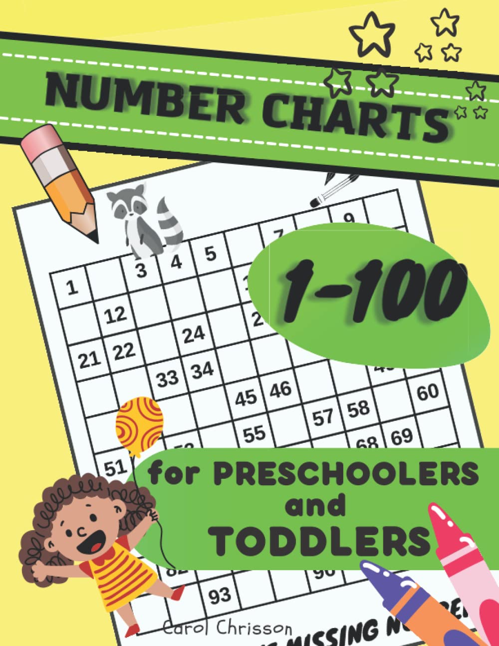 Buy Number Charts for Preschoolers and Toddlers 1-100: Fill in the ...