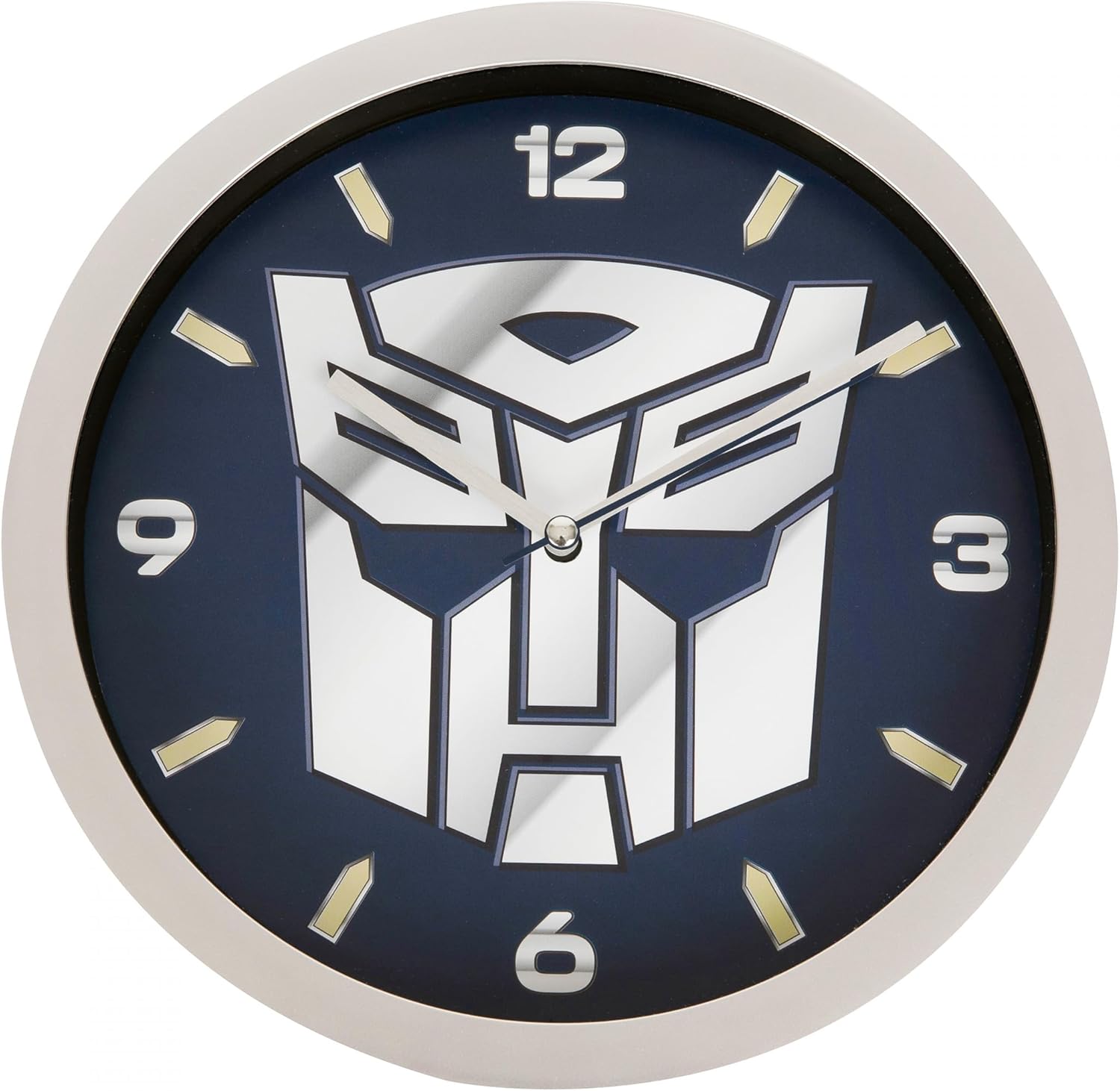 Amazon.com: Accutime Transformers Autobot Insignia Chrome Wall Clock ...