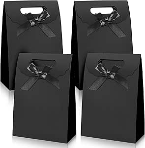 Amazon.com: Patdefie Gift bags 4pcs Medium Size 7×4×10 inch Gift Bags ...