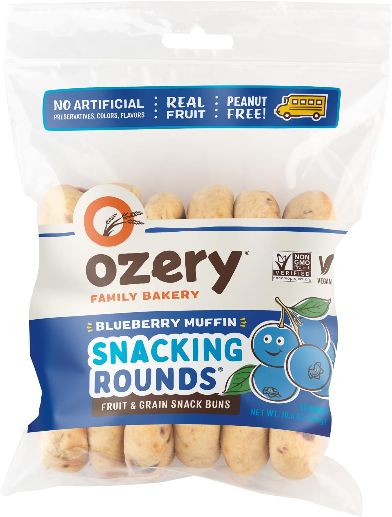 Amazon.com: Ozery Bakery Blueberry Muffin Snacking Rounds, Allergen ...