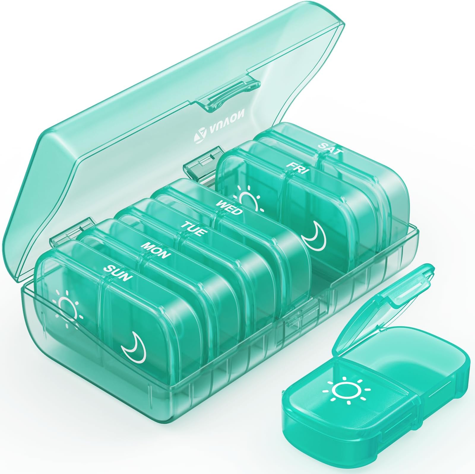 Amazon.com: Weekly Pill Organizer 2 Times a Day - Remtise Am/Pm Daily ...