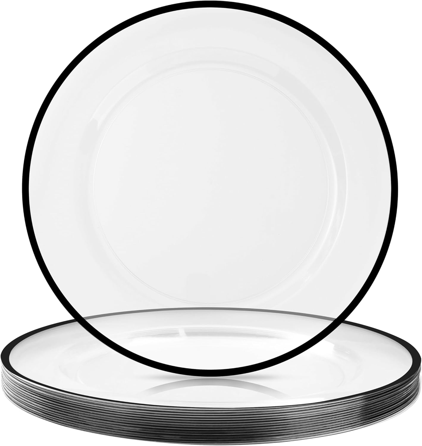 Amazon.com | BESTSTAR 12 Inch Disposable Decor Charger Plates, 15 Pack ...